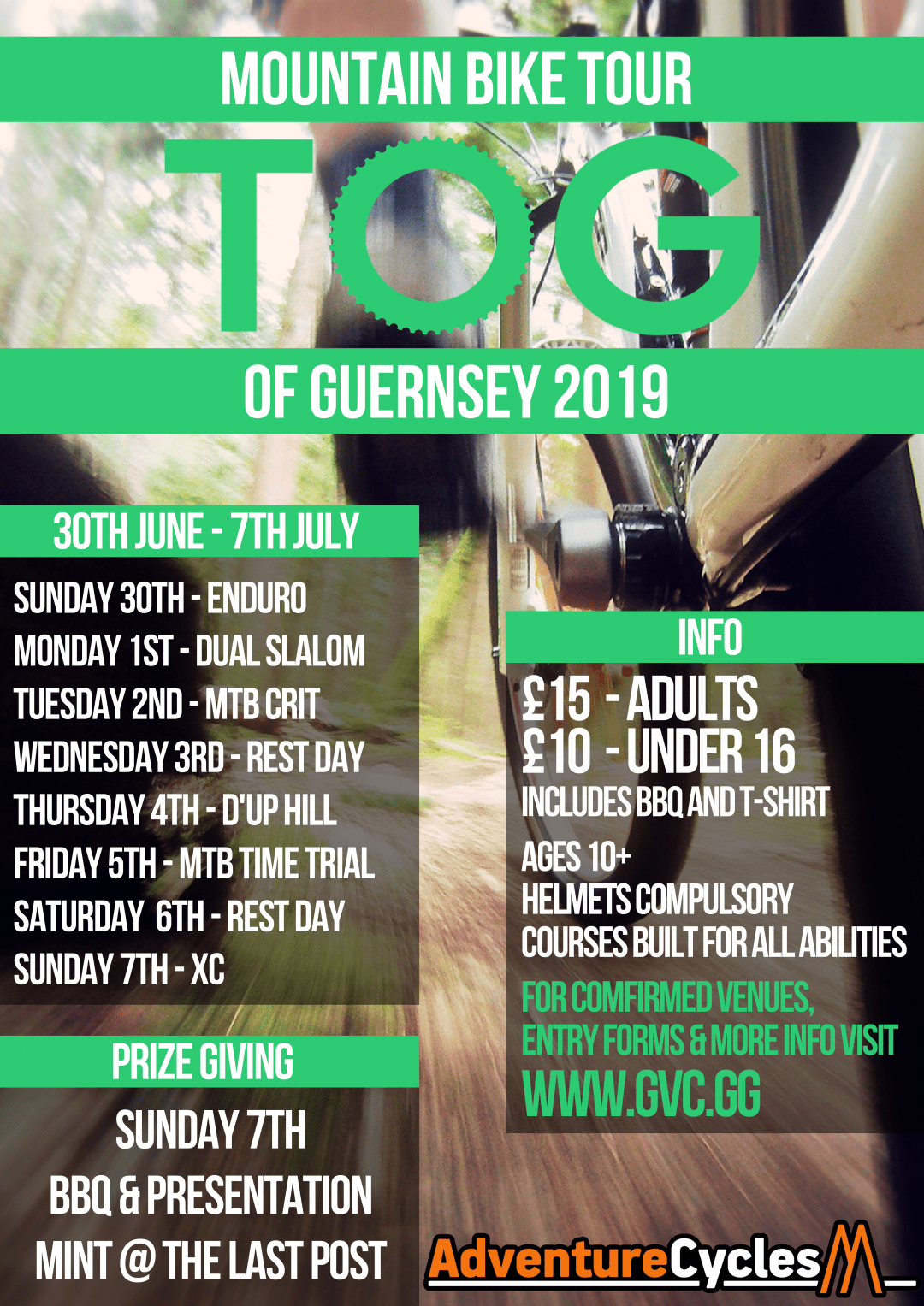 GVC MTB Tour of Guernsey 2019 - Adventure Cycles
